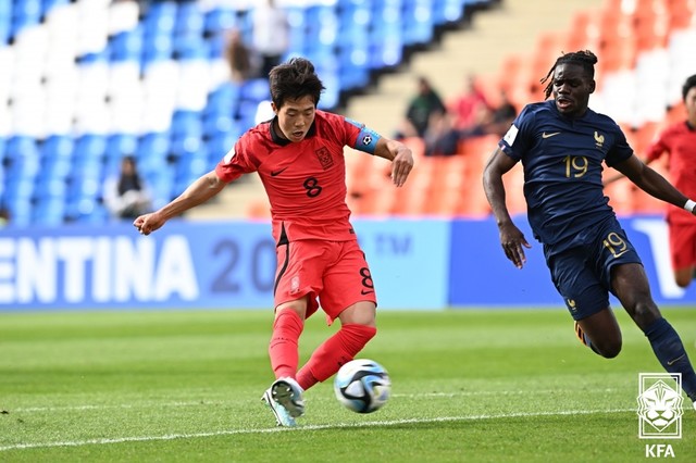 [U-20 WC 프랑스전] 1G 1AS… 결정적일 때마다 빛난 '캡틴' 이승원의 치명적 두 방