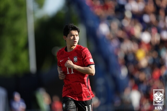 [엘살바도르전] 또한번 이동경 왼발 빛났다!… 환상 왼발 프리킥 득점으로 1-0 리드